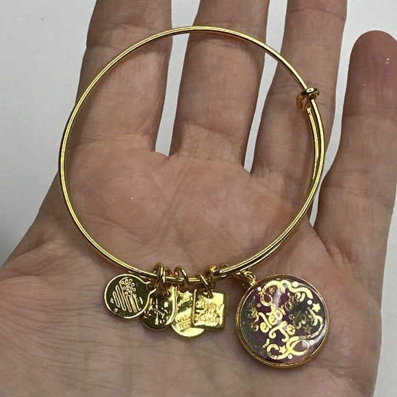 Alex and Ani | Jewelry | Alex And Ani Celebrate Today Charm Bangle Rafaelian Gold Bracelet ...